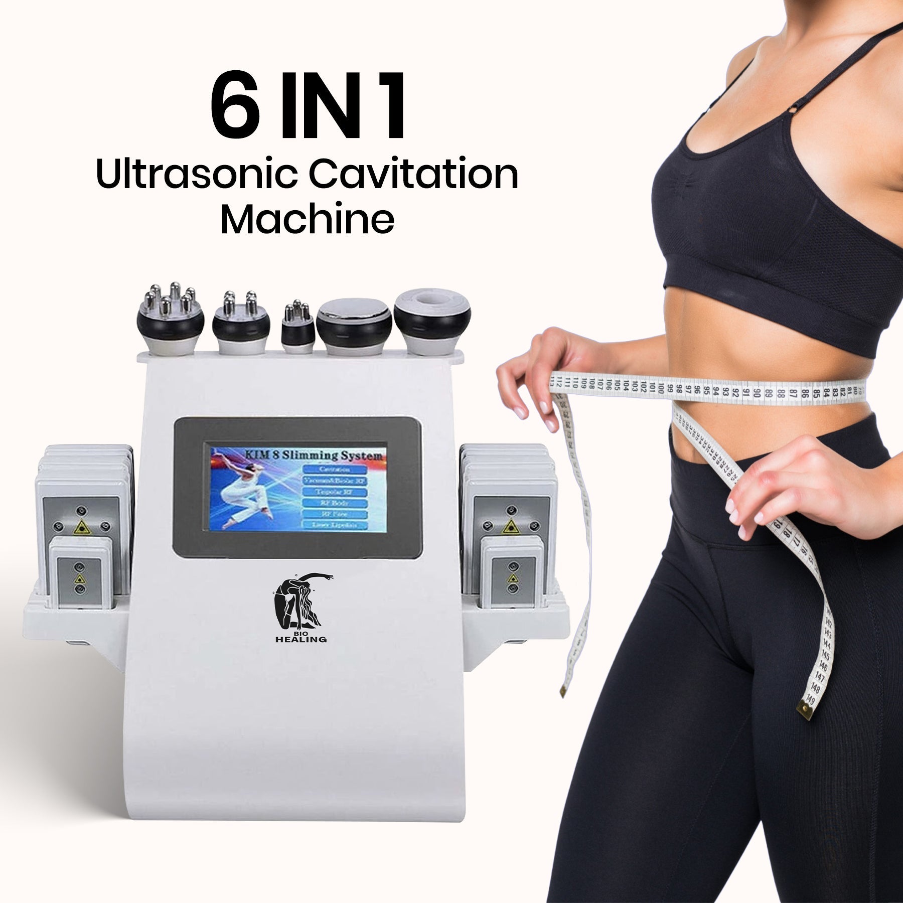 6-in-1 Ultrasonic Cavitation + RF Machine – Bio Healing Australia